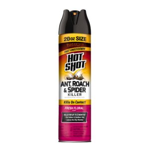 hot shot ant, roach, and spider killer, 20 oz, fresh floral scent