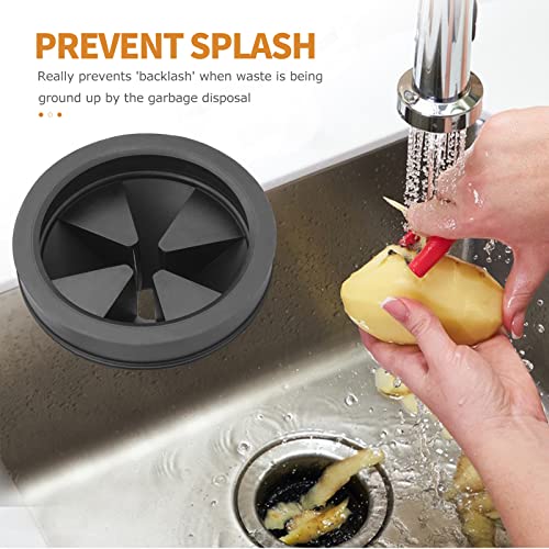 Upgraded Garbage Disposal Splash Guard, 2-Pack EPDM Rubber 3 1/8" Sink Baffle Disposer Drain Splash Guard Collar Replacement Quiet Cover Ullnosoo for Waste King, Whirlaway, Sinkmaster, GE Disposer