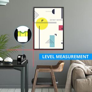 Laser Level, Semlos Multipurpose Line Laser Leveler Tool Cross Line Lasers With 8FT/2.5M Standard Measure Tape and Metric Rulers for Hanging Pictures Tile Walls