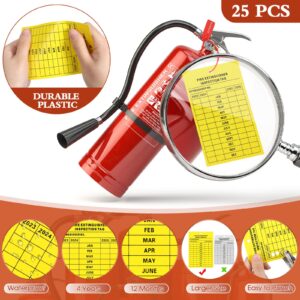 Monthly Fire Extinguisher Inspection Tags Set Including 2023-2026 Maintenance Tags Plastic Tamper Seals Fire Extinguisher Pull Pins Numbered Security Tags with Handheld Hole Puncher (76 Pieces)