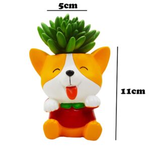 MONMOB Succulent Pot Planters Outdoor Decor Outdoor Planter Plants Patio Balcony Yard Lawn Ornament Home Office Room Decor Gardening Gifts (Pigdog)