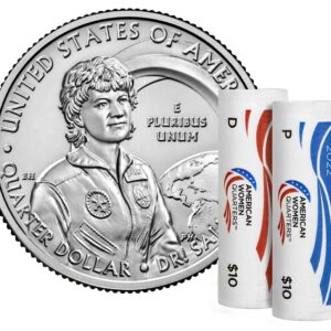 2022 P, D Dr. Sally Ride, American Women Quarter Series 2 Roll Set Uncirculated