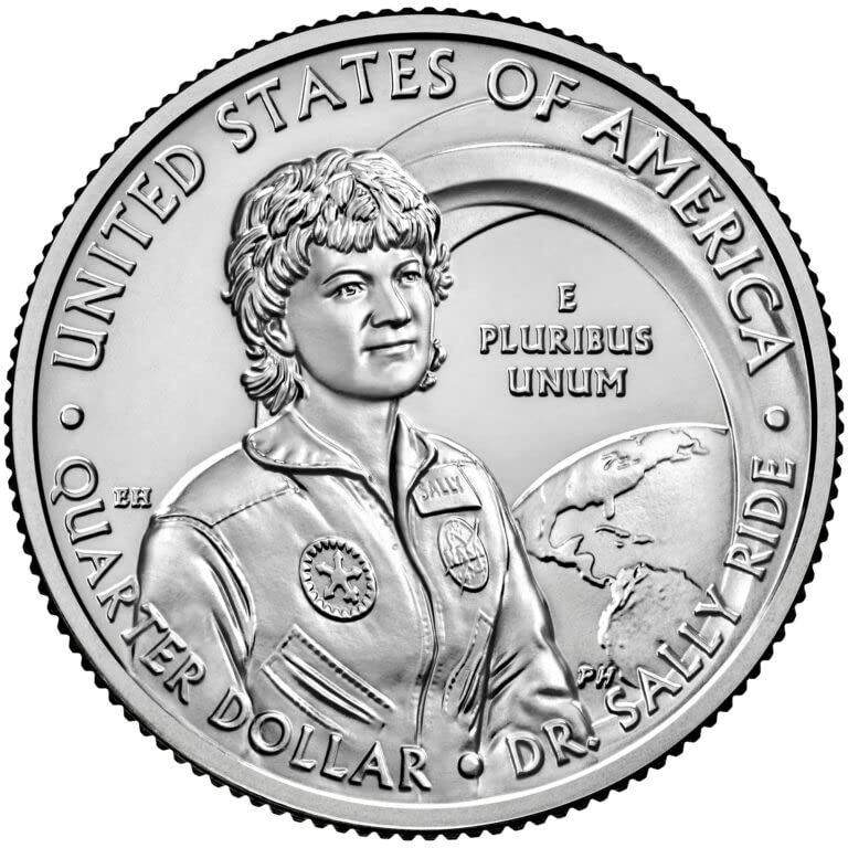 2022 P, D Dr. Sally Ride, American Women Quarter Series 2 Roll Set Uncirculated