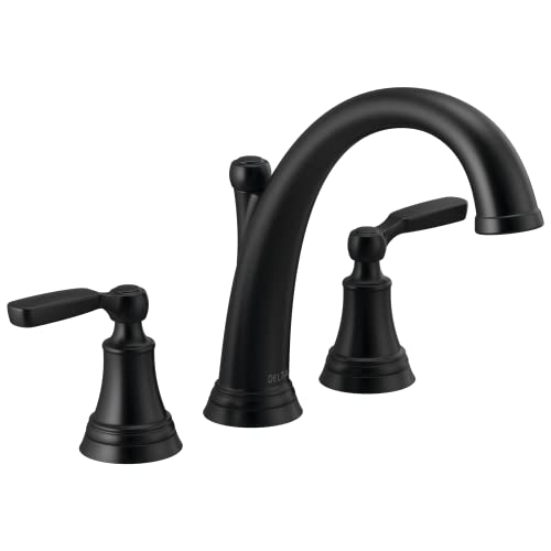 Delta Faucet T2732-BL Woodhurst Roman Tub, Matte Black