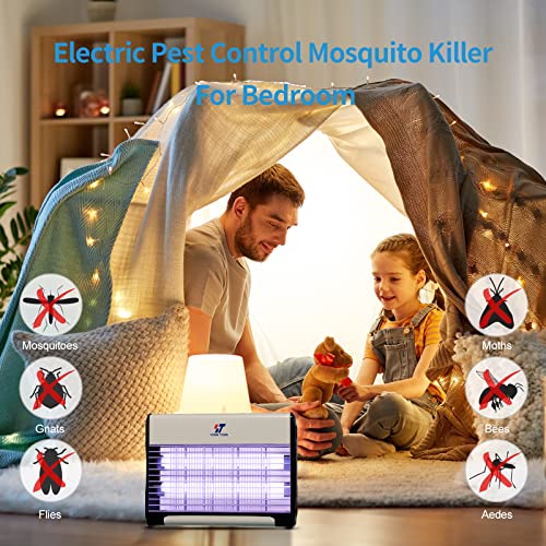 YONGTONG Set n Zap！Indoor High-Powered 3000V Electric Mosquito Killer, Pest Control Bug Zapper with 20W Light for Moth, Wasp, Fly, Mosquito Lamp for Apartment, Kitchen, Office, Restaurant