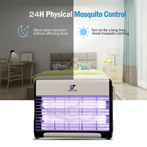 YONGTONG Set n Zap！Indoor High-Powered 3000V Electric Mosquito Killer, Pest Control Bug Zapper with 20W Light for Moth, Wasp, Fly, Mosquito Lamp for Apartment, Kitchen, Office, Restaurant