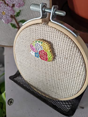 Floral Hedgehog Minder for Cross Stitch & Embroidery