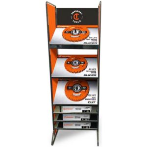 crescent - 3 tier csb merchandiser w/blades (csb3tiermerch)