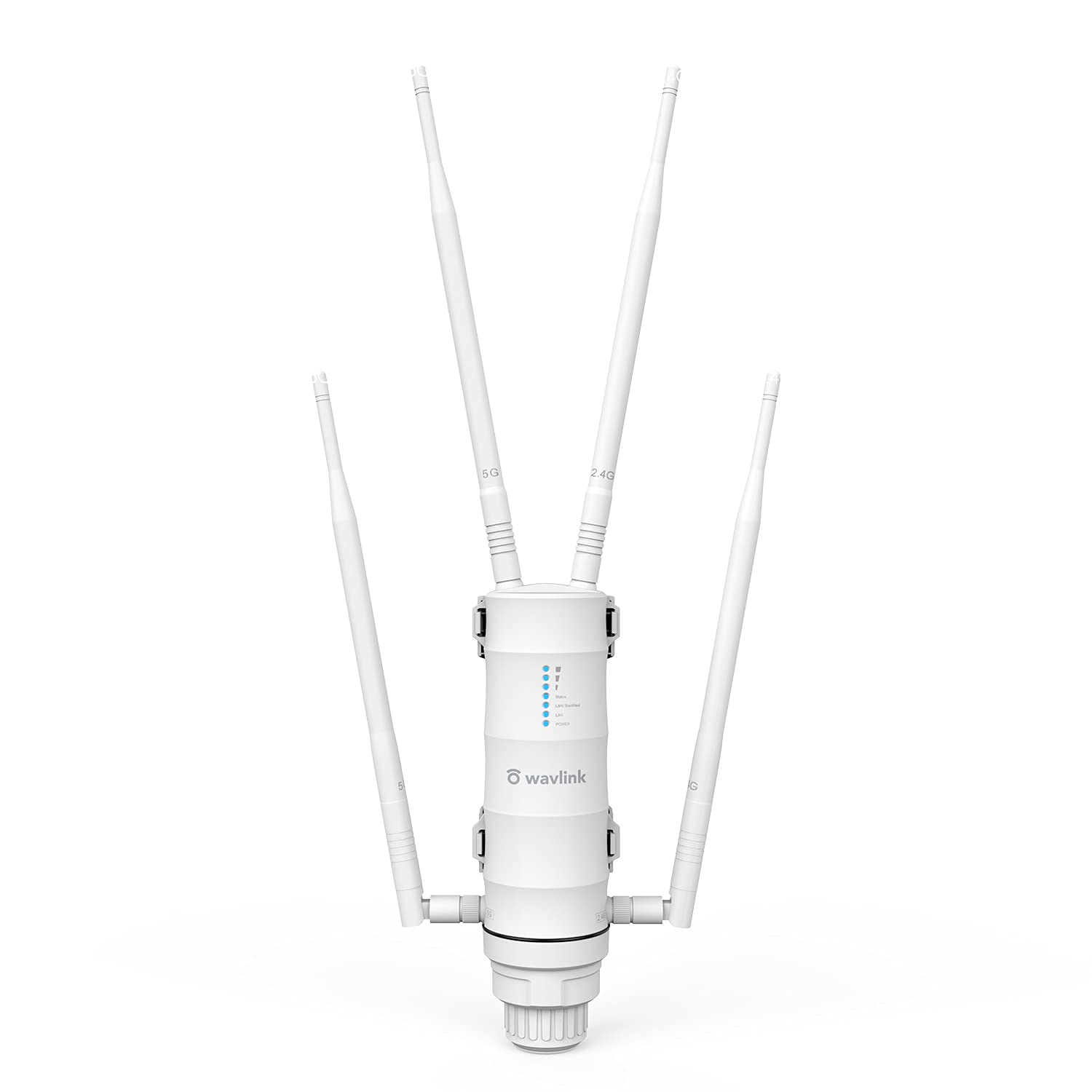 WAVLINK AC1200 Outdoor WiFi Extender Long Range WiFi Extender, Dual Band 2.4GHz+5GHz Weatherproof Outdoor Access Point with PoE Powered and Gigabit Ethernet, Supports Mesh Extender, AP, Repeater Mode