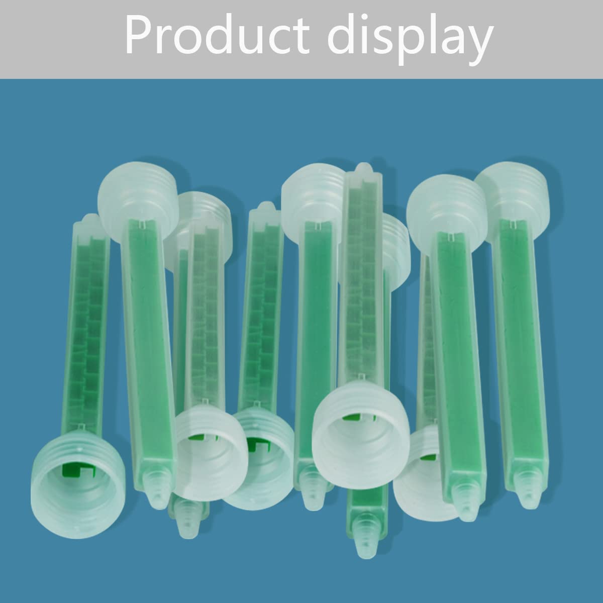 Epoxy Mixing Nozzle Static Mixing Nozzle Adhesive Cartridges Tip Mixer Nozzles (1:1/1:2ratio) 24 Element,10Pieces