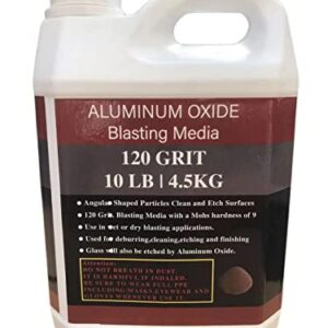 Aluminum Oxide - 10 LBS - Medium to Fine Sand Blasting Abrasive Media for Blasting Cabinet or Blasting Guns. #120 GRIT