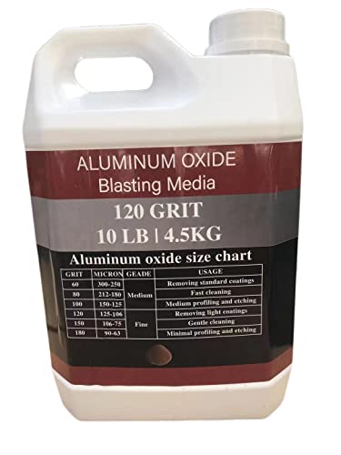 Aluminum Oxide - 10 LBS - Medium to Fine Sand Blasting Abrasive Media for Blasting Cabinet or Blasting Guns. #120 GRIT