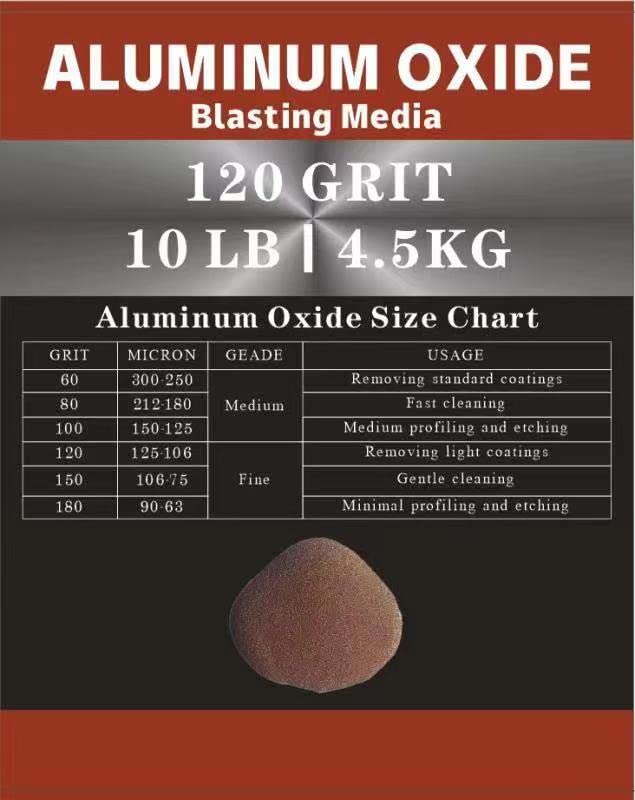 Aluminum Oxide - 10 LBS - Medium to Fine Sand Blasting Abrasive Media for Blasting Cabinet or Blasting Guns. #120 GRIT