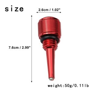 Gift2u 55201 Magnetic Oil Dipstick, Aluminum Generator Magnetic Oil Dipstick, Red Generator Dip Stick with O-Ring Fit for Most Inverter Generator