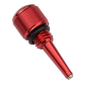 gift2u 55201 magnetic oil dipstick, aluminum generator magnetic oil dipstick, red generator dip stick with o-ring fit for most inverter generator