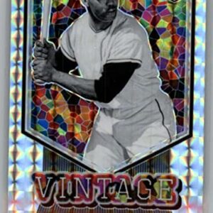 2021 Panini Mosaic Vintage Mosaic #14 Monte Irvin New York Giants Prizm Baseball Parallel Trading Card