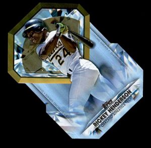 2022 topps diamond greats die-cuts #dgdc-20 rickey henderson oakland athletics