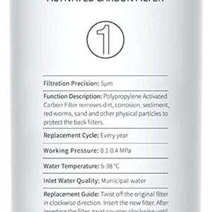 Filter Element Of Reverse Osmosis Under-Counter 500GPD-X6-PCP+CTO+RO