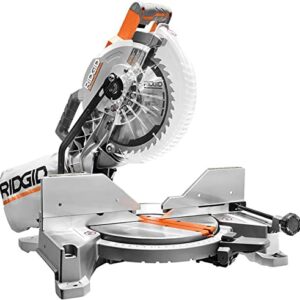 RIDGID 15 Amp 10 in. Dual Miter Saw with LED Cut Line Indicator