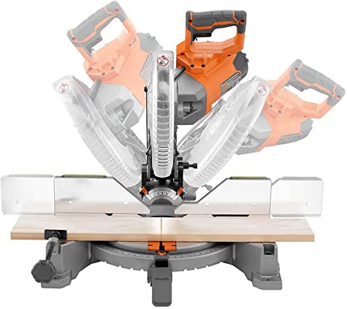 RIDGID 15 Amp 10 in. Dual Miter Saw with LED Cut Line Indicator