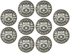 police officers love expression coin, bulk pack of 10, gift of appreciation for law enforcement & public servants, keepsake pocket token of prayer & divine protection for men & women, edc coin