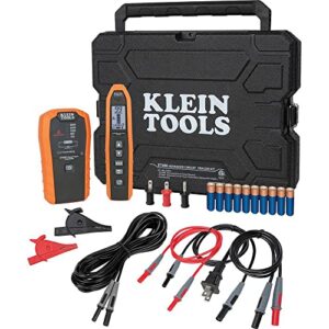 klein tools et450 advanced circuit breaker finder and wire tracer kit for energized and non-energized breakers, fuses, and wires