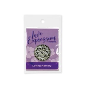 in Loving Memory Memorial Gift, Bereavement Love Expression Coin, Pocket Sympathy Worry Stone Coin for Grieving & Remembrance, EDC Reminder Coin, Never Forgotten Token of Encouragement