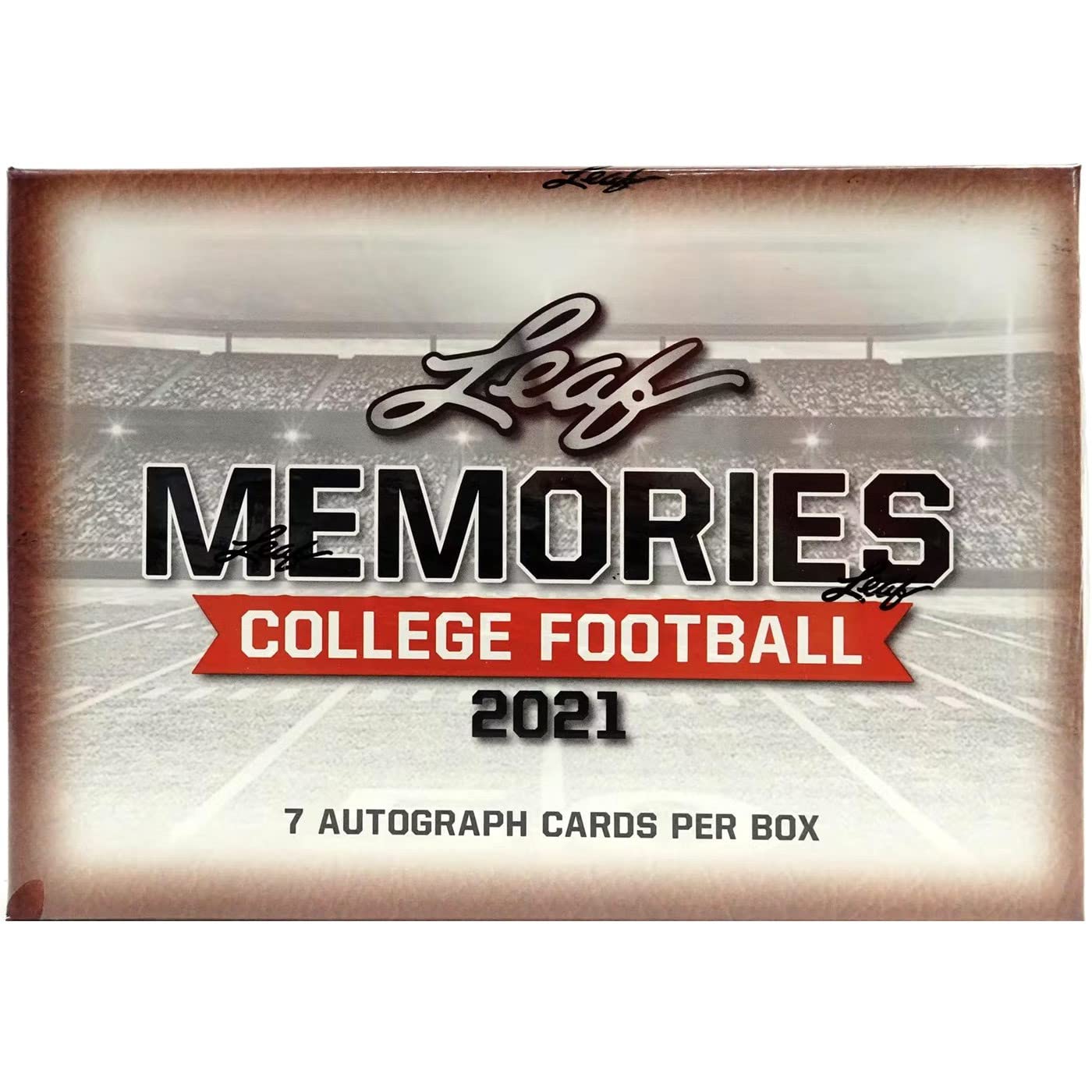 2021 Leaf Memories College Football box (SEVEN Autograph cards/bx)