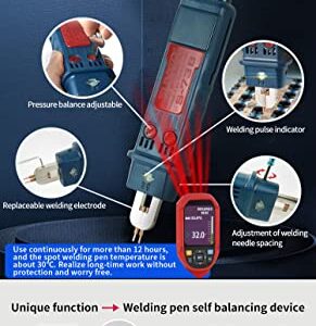 ZCM-JSD 801D 18650 Battery Welding Machine,Hand Held Spot Welder w/Two Modes,Soldering Station Portable fo rRepair Shop,Factory, Laboratory