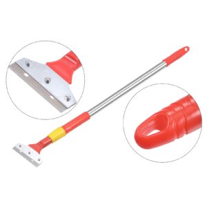 uxcell 42" Adjustable Floor Scraper Strengthening Long Steel Handle Flooring Removal Tool with Cover for Window Paint Glass Wall