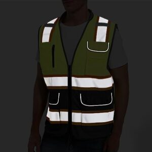 ArcRidge Reflective Safety Vest for Men and Women - Class 2 High Visibility Construction Vest - Dual Tone Reflective Strips