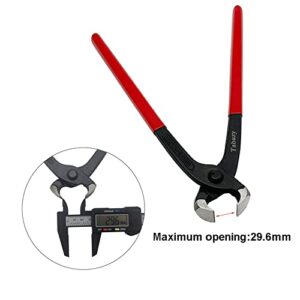 Ear Clamp Pliers, Pincer Crimper Tool, Single Ear Hose Clamps Pliers for Auto ATV UTV, Nail Puller for Securing Pipe Hoses, Front Jaw