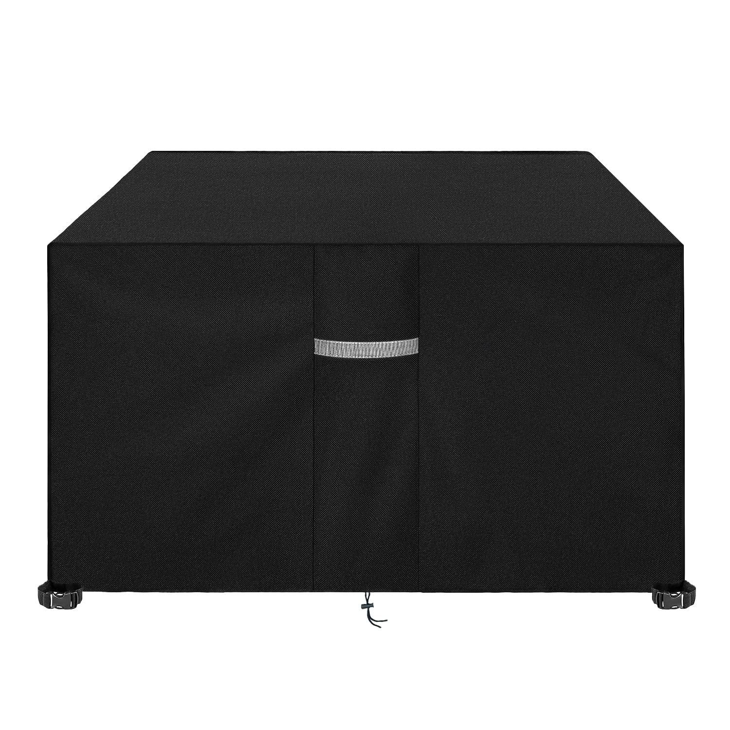 Dokon Square Fire Pit Cover with Air Vents, Waterproof, Anti-Fading, UV Resistant Heavy Duty 600D Oxford Fabric Patio Fire Table Cover, Firepit Cover (32"L x 32"W x 16"H) - Black