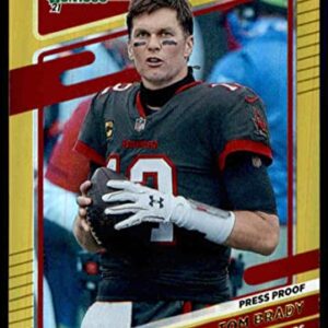 Football NFL 2021 Donruss Photo Variation Press Proof Premium #1 Tom Brady Buccaneers