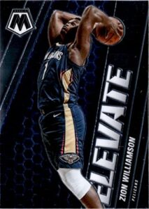 2020-21 panini mosaic elevate #3 zion williamson new orleans pelicans basketball