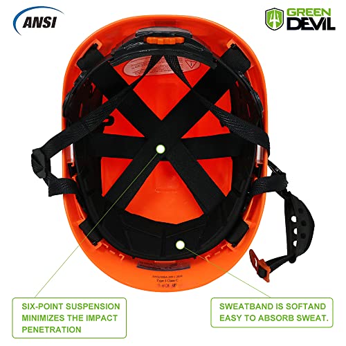 Forestry Safety Helmet Chainsaw Helmet with Mesh Face Shield and Ear Muffs 3 in 1 Forestry Hard Hat