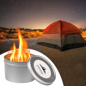 Tabletop Fire Pit Portable Campfire 2 Packs Compact and Convenient Bonfire Outdoor Fire Pits Emergency Fire Starters for Picnic Camping Hiking Climbing