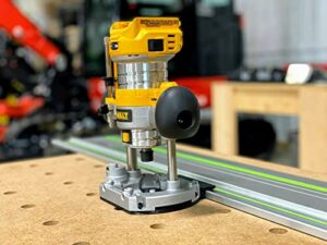 toolcurve guide rail adapter compatible with dewalt trim plunge router