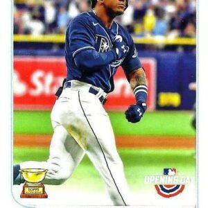 2022 Topps Opening Day Baseball Series Complete Mint 220 Card Set with Rookies and Stars including Mike Trout, Wander Franco, Vladimir Guerrero Jr and Fernando Tatis Jr Plus