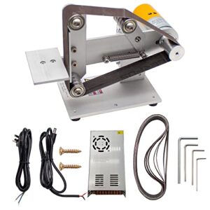 mini belt sander 360w electric polishing grinding belt machine 30x533mm micro knife sharpener diy bench sanding machine 4800rpm