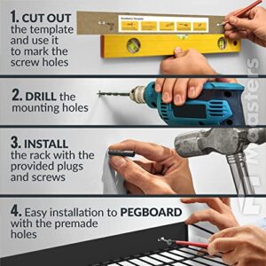 MAASTERS Power Tool Organizer Wall Mount - 70lb Weight Limit Heavy Duty Floating Cordless Drill Holder Wall Mount - Cordless Drill Organizer – Power Tool & Cordless Drill Storage Rack