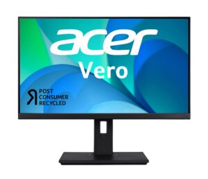 acer vero br247y bmiprx 23.8” fhd ips zero-frame monitor with adaptive-sync | 75hz refresh rate | 4ms | epeat silver | made with post-consumer recycled (pcr) material (display port, hdmi 1.4 & vga)