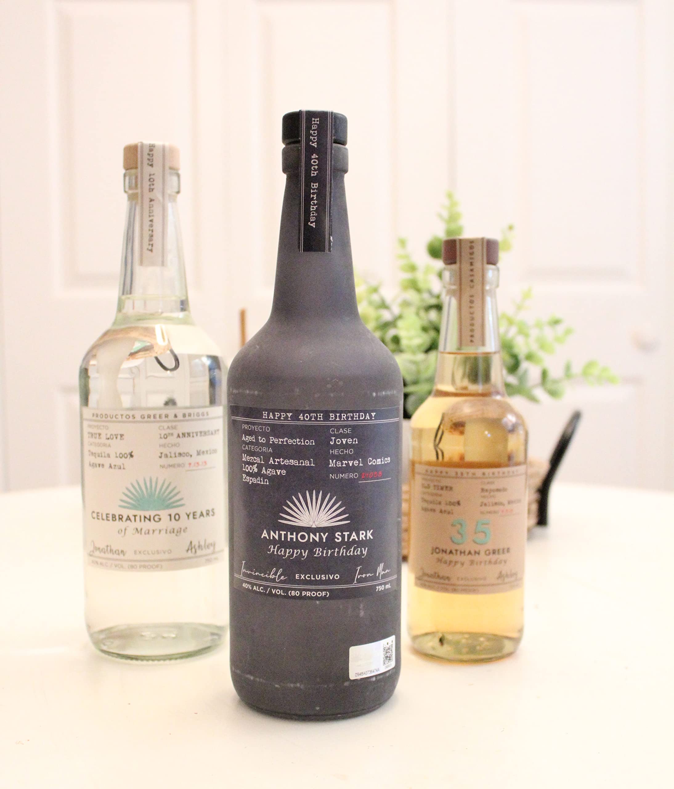 Personalized Happy Birthday Label to fit Casamigos Bottles