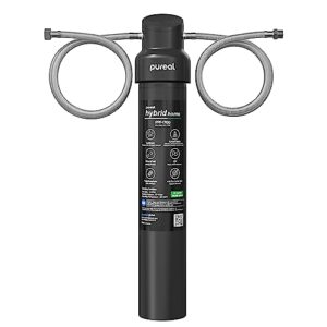 pureal hybrid home ppu-1700k under sink water filter system, 20k gallons, nsf/ansi 42&372, mineral sediment carbon block kdf polyphosphate filter for scale & lead & chlorine