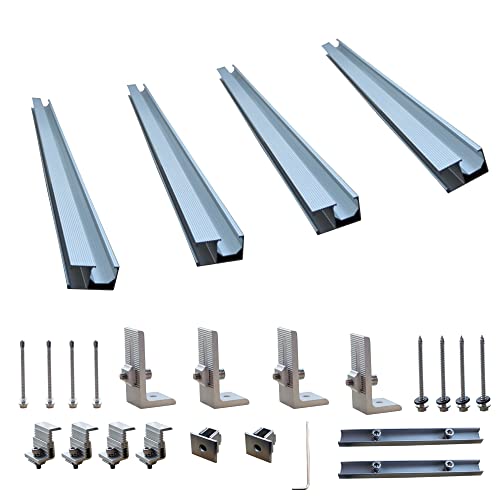 CMYYANGLIN Solar Panel Mounting Braket Kit System for Sloped Pitched Tin Roof