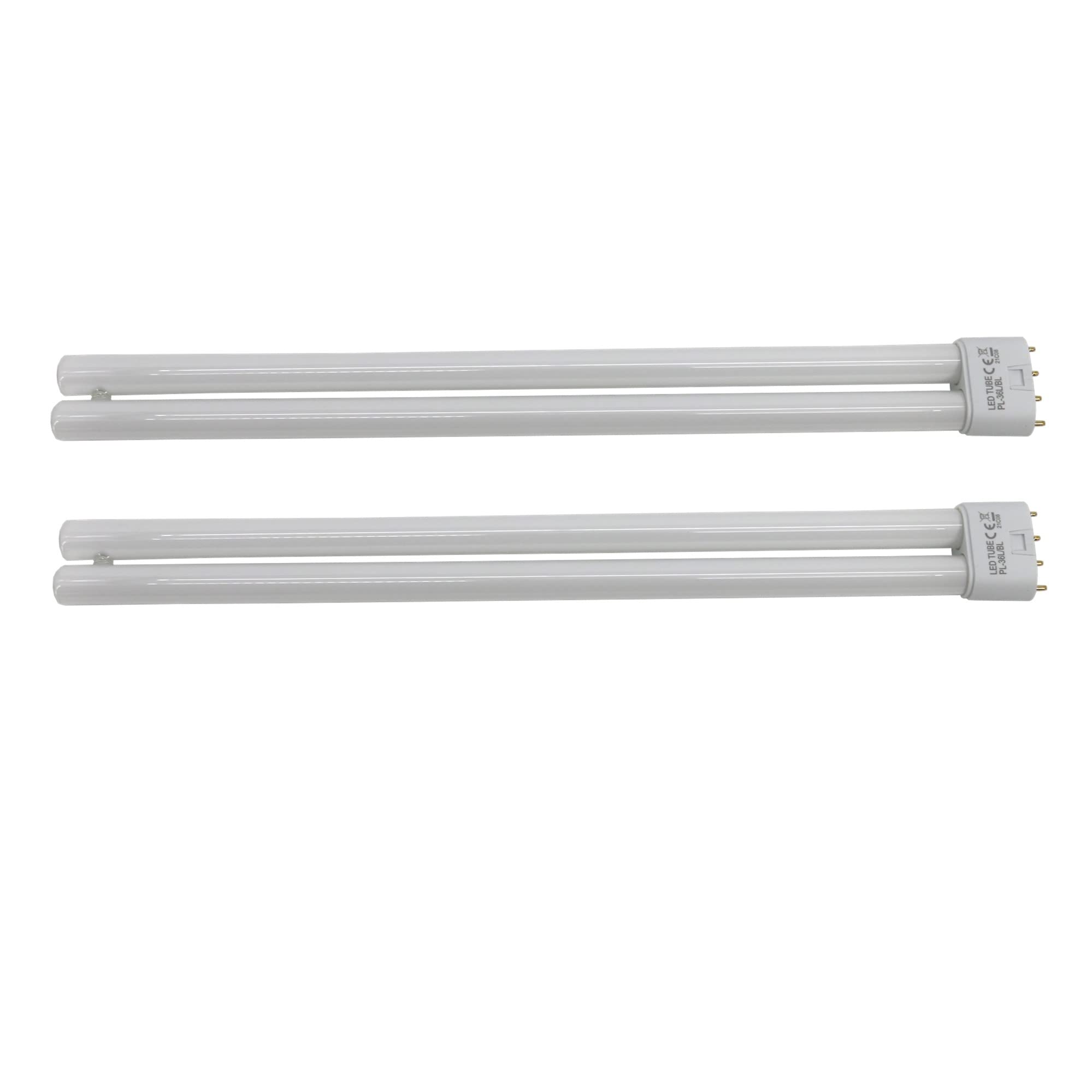 Awoco Pack of 2 Replacement LED Tube PL-36L 13 W LED UV Light Bulb for Wall Mount Sticky Fly Trap Lamp FT-1E36-LED (PL-36L x 2)