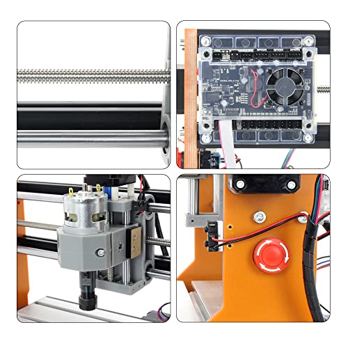 CNCTOPBAOS Upgrade 3018 Pro CNC Router Kit,with GRBL Offline Controller,with 3 Axis Limit Switches,Emergency Stop,3018-PRO DIY Mini Desktop Cutting Wood Acrylic PVC PCB Engraving Milling Machine