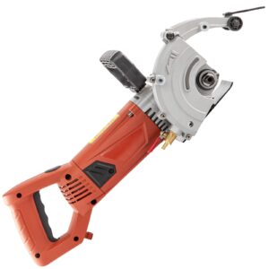 VEVOR Electric Concrete Saw, 7" Blade with 2-1/2 inch Max Cutting Depth, Wet/Dry Sawing with Blade and Tools for Granite, Brick, Porcelain, Reinforced Concrete