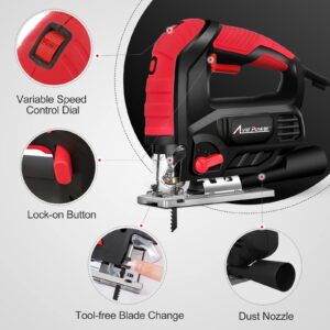 AVID POWER Angle Grinder Bundle with 7.0A 3000 SPM Jig Saw