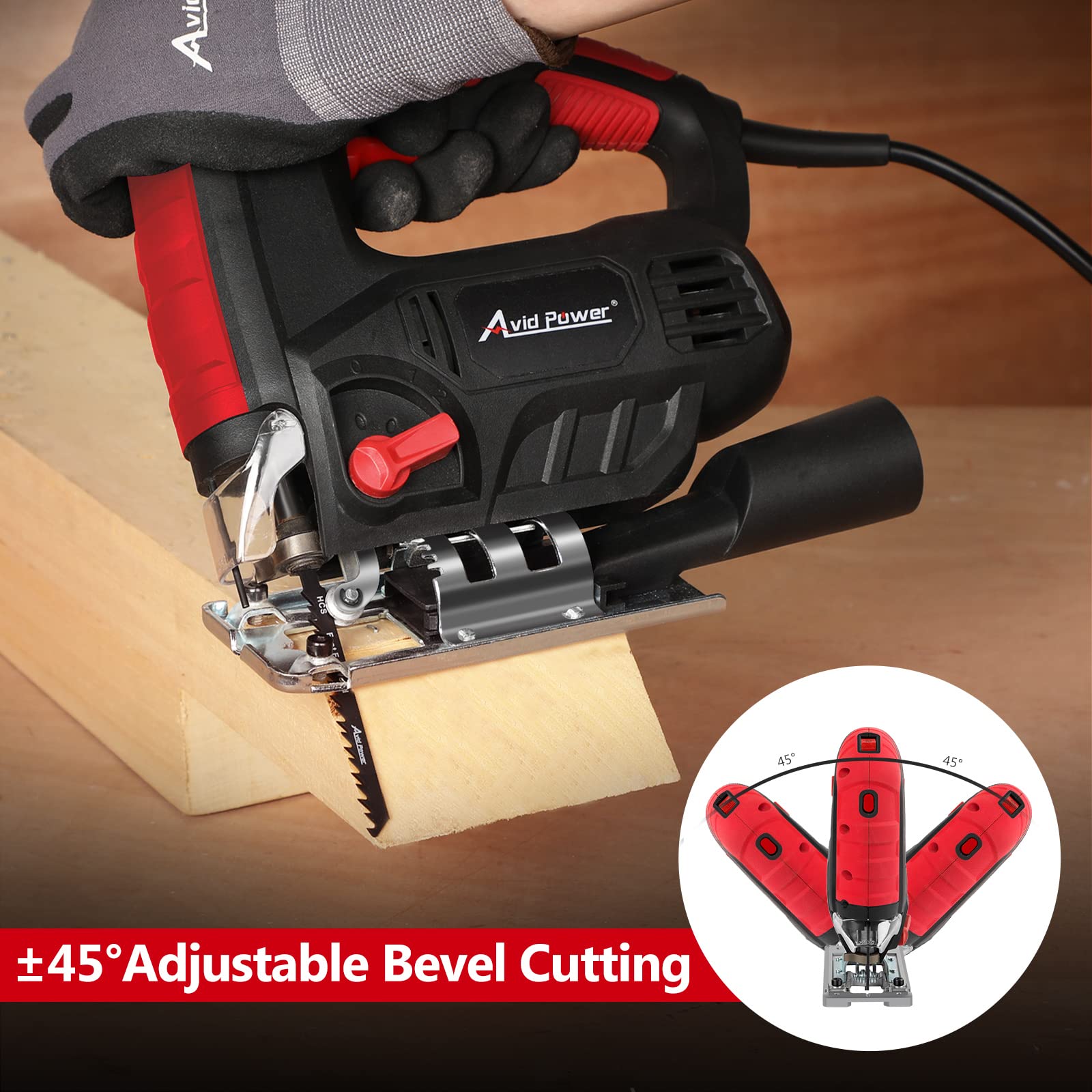 AVID POWER Angle Grinder Bundle with 7.0A 3000 SPM Jig Saw